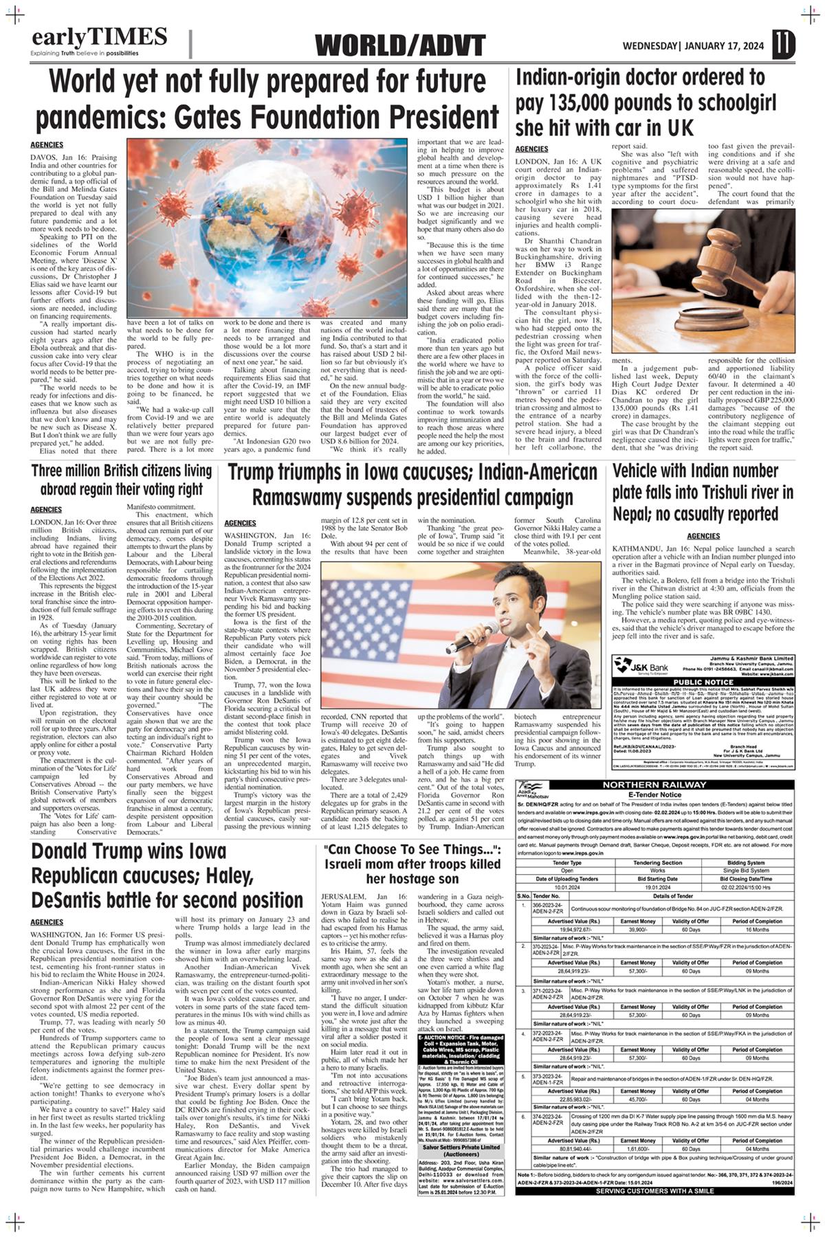 Early Times: Leading Newspaper Jammu Kashmir, Latest News about Jammu ...