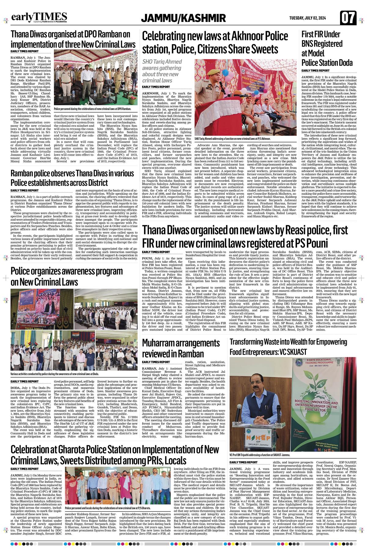 Early Times: Leading Newspaper Jammu Kashmir, Latest News about Jammu ...