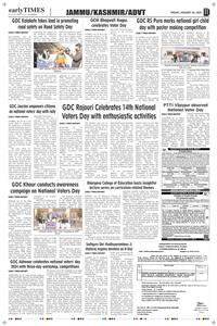 Early Times: Leading Newspaper Jammu Kashmir, Latest News about Jammu ...