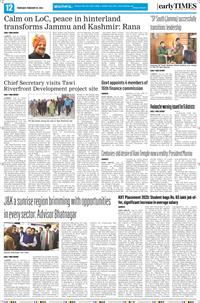 Early Times: Leading Newspaper Jammu Kashmir, Latest News about Jammu ...