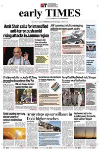 Early Times: Leading Newspaper Jammu Kashmir, Latest News about Jammu ...